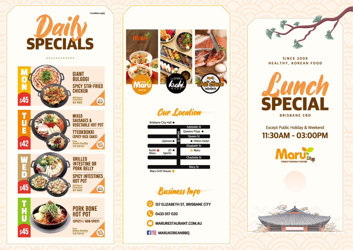 Menu – Maru Restaurant